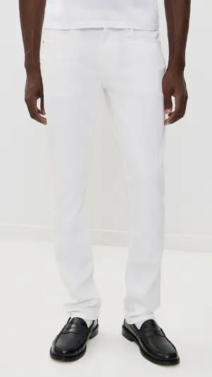 Paige Federal Transcend Slim Straight Jeans - Icecap
