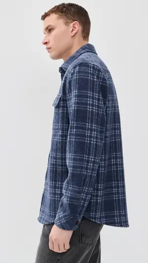 Rails Alder Plaid Stretch Flannel Shirt Jacket