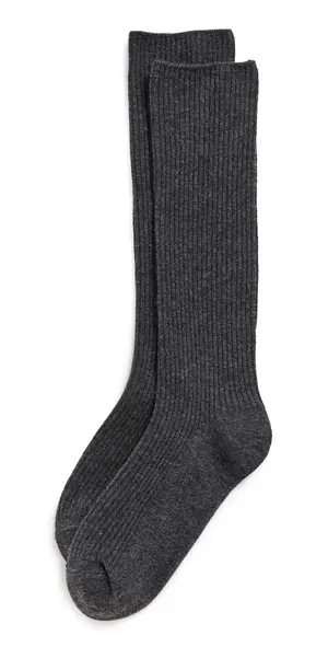 Eterne Classic Ribbed Socks - Heather Charcoal