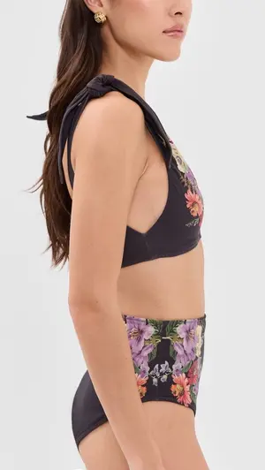 Sea Viktoria Print Tie Strap Bikini Top