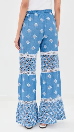 Temptation Positano Senape Wide Leg Pants