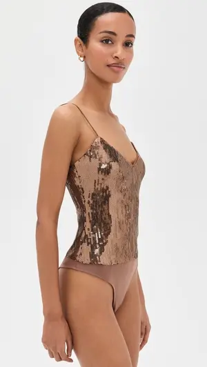 Generation Love Sequin Thong Bodysuit
