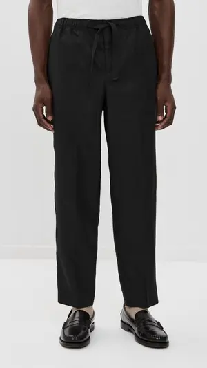Orlebar Brown Alex Linen Pants - Black