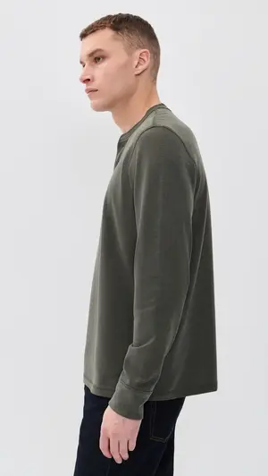 Faherty Brand Long Sleeve Waffle Henley