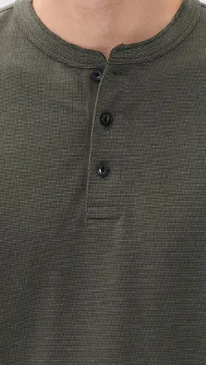 Faherty Brand Long Sleeve Waffle Henley
