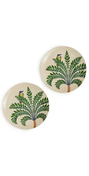 Farm Rio Floral Dessert Plates Set Of 2 - Multi