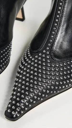 AeydĒ Sila Mini Studs Nappa Leather Booties