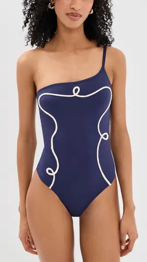 Carolina K Maj Embroidered One-piece Swimsuit
