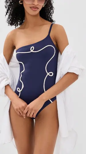 Carolina K Maj Embroidered One-piece Swimsuit