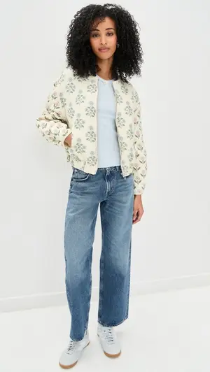 Blanknyc Floral Quilted Jacket