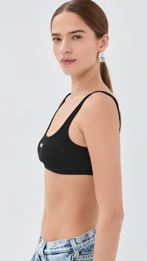 Versace Bio Cotton Rib Bra