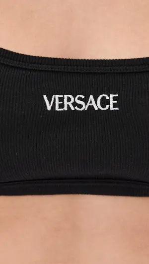 Versace Bio Cotton Rib Bra