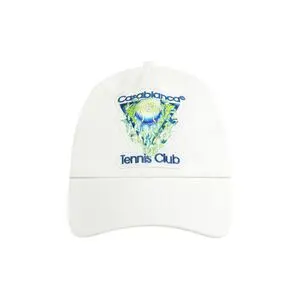 Casablanca Embroidered Cap - White