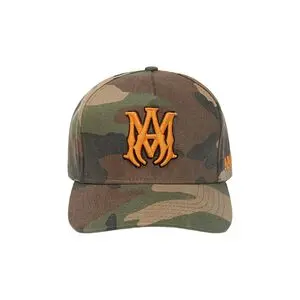 Amiri Outline Logo Camo Cap - Green