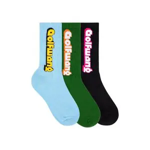 GOLF WANG 3pk Korova Crew Socks - Blue