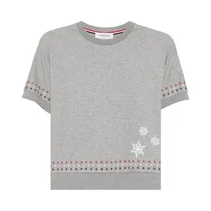 Thom Browne Embroidered T-shirts For Women