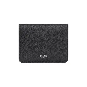 Celine Bi Fold Card Holder - Black