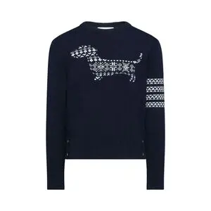 Thom Browne Holiday Hector Crew Neck Pullover