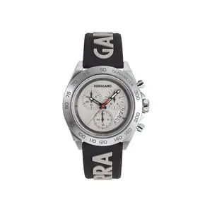 FERRAGAMO Urban Chrono Silicone Watch - Silver