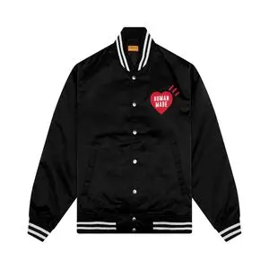 HUMAN MADE Nylon Stadium Jacket - Black