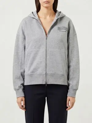 Ganni Full Zip Sweatshirts Hoodies For Women