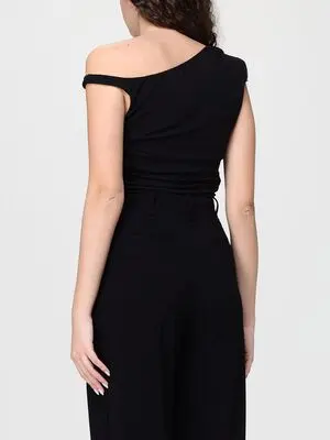 Elisabetta Franchi Draped Bodysuit - Black