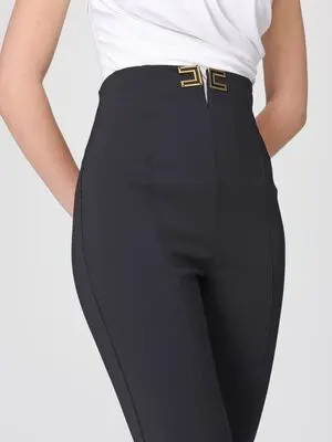 Elisabetta Franchi Slim Fit Trousers - Black
