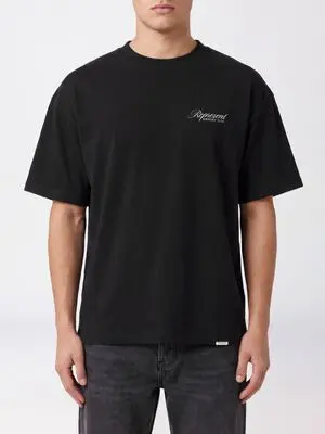 REPRESENT Relaxed Fit Cotton T-shirt With Back Logo - Black