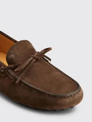 TOD'S Gommino Driver Suede Loafers - Brown