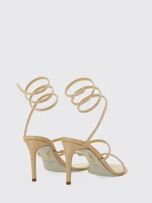 Rene Caovilla Heeled Sandal - Beige
