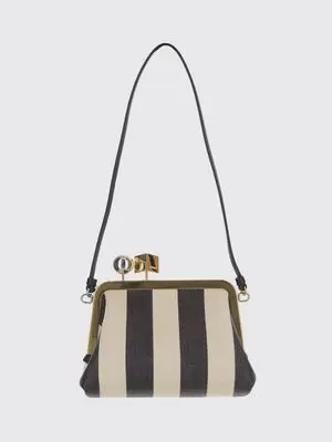 Jacquemus Striped Raffia Berlingot Clutch - Red