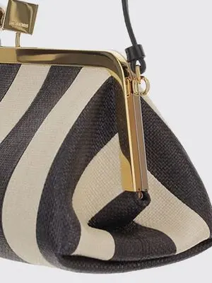 Jacquemus Striped Raffia Berlingot Clutch - Red