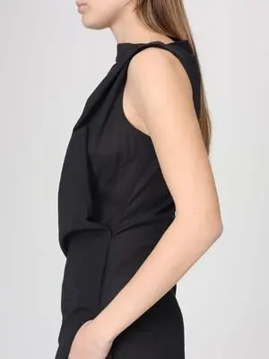 Jacquemus Draped Maxi Dress - Black