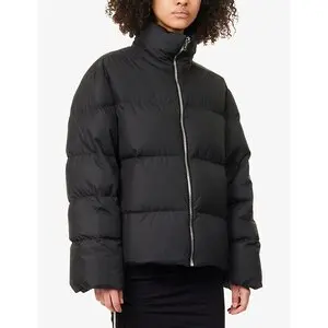 RICK OWENS X MONCLER Cyclopic High-neck Shell-down Jacket