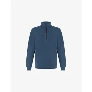 Boggi Milano Half-zip Cotton-blend Jumper