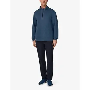 Boggi Milano Half-zip Cotton-blend Jumper