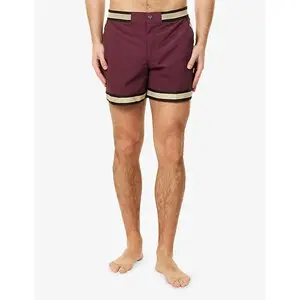 CHE Striped-trims Swim Shorts