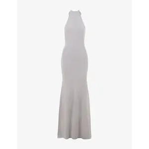 House Of Cb Knitted Halterneck Maxi Dress