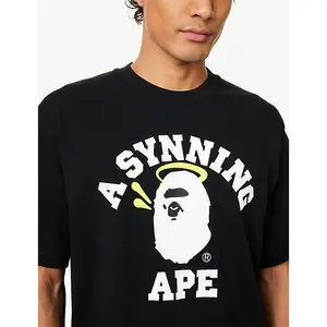 A Bathing Ape X Spotify X Syna College Relaxed-Fit Cotton-Jersey T