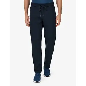 Boggi Milano Scuba Tech-patch Cotton-jersey Trousers