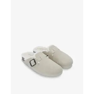 THE WHITE COMPANY Suede Corkbed Slippers - Neutral