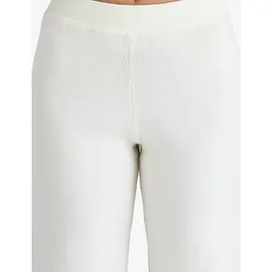 House Of Cb Relaxed-fit Knitted Trousers - Cloud Dancer