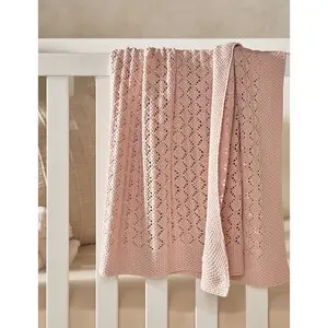 THE WHITE COMPANY Cotton-knit Baby Blanket