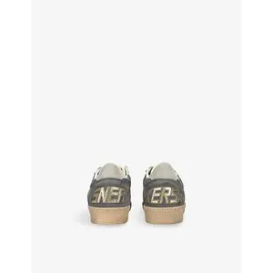 GOLDEN GOOSE Ball Star Waxed-suede Trainers - Camel/oth