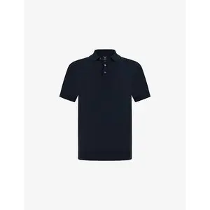 Boggi Milano Superfine Wool Knitted Polo Shirt