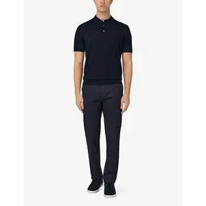 Boggi Milano Superfine Wool Knitted Polo Shirt