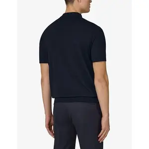 Boggi Milano Superfine Wool Knitted Polo Shirt