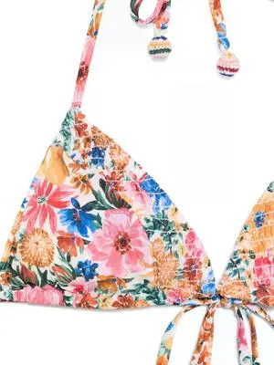 Farm Rio Floral Triangle Bikini Top