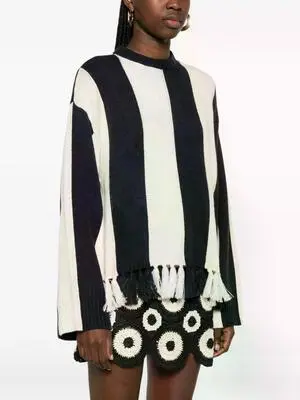 SIMONMILLER Striped Tasseled Sweater
