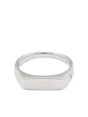 Tom Wood Knut Signet Ring - Grey